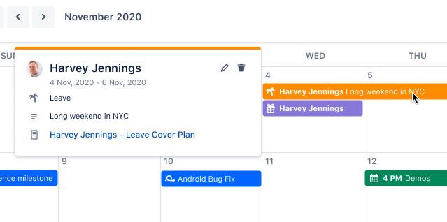 Team Calendars For Confluence Atlassian 